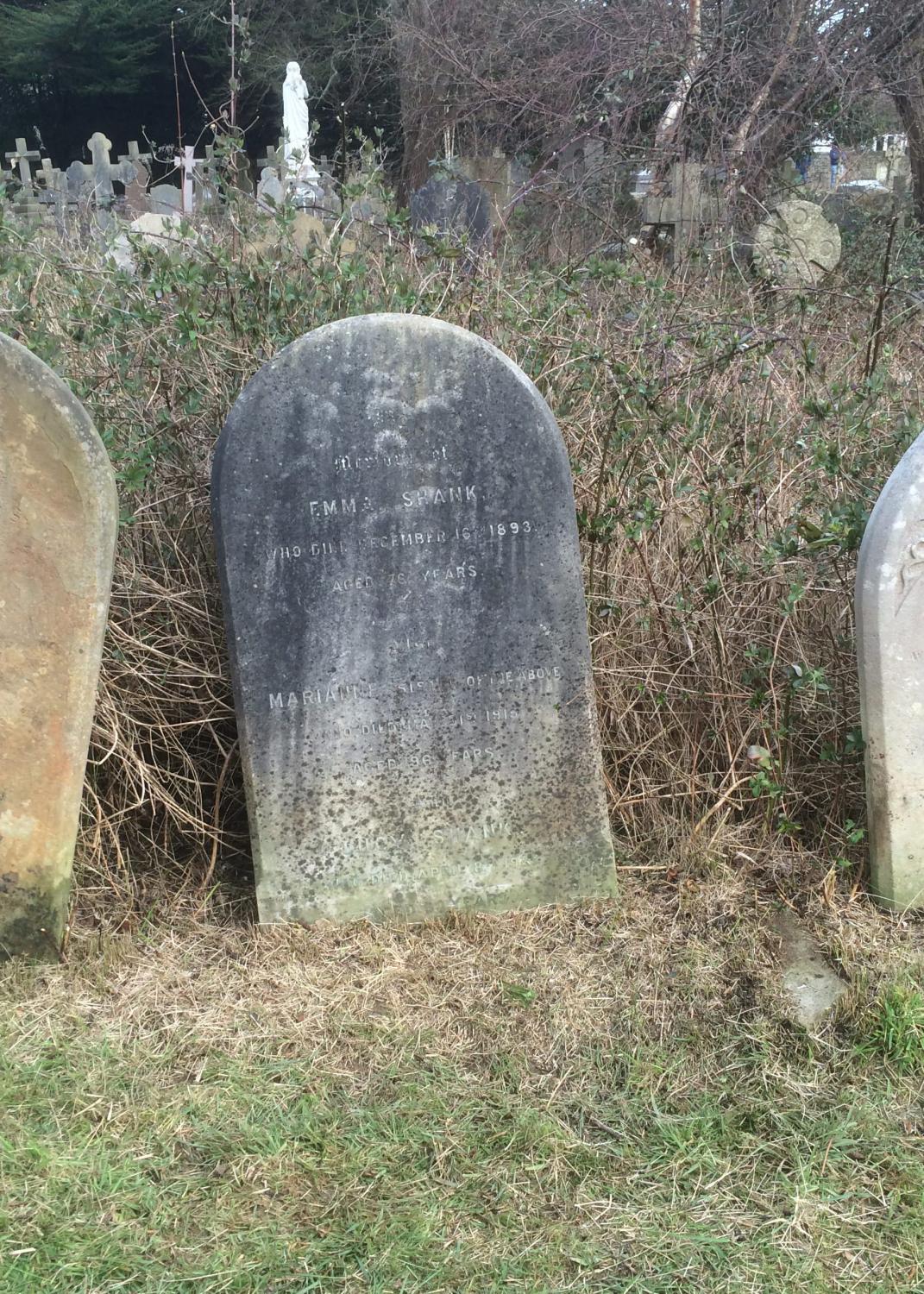 Emma Shank (buried 1893) | Friends of Heene Cemetery